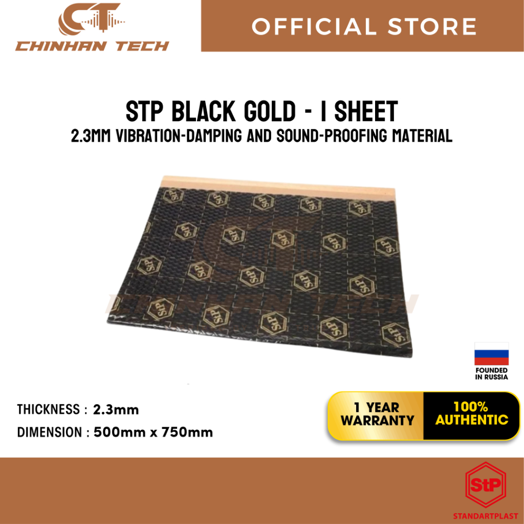 Stp gold line Black Gold 2.3mm vibration-damping and sound-proofing ...