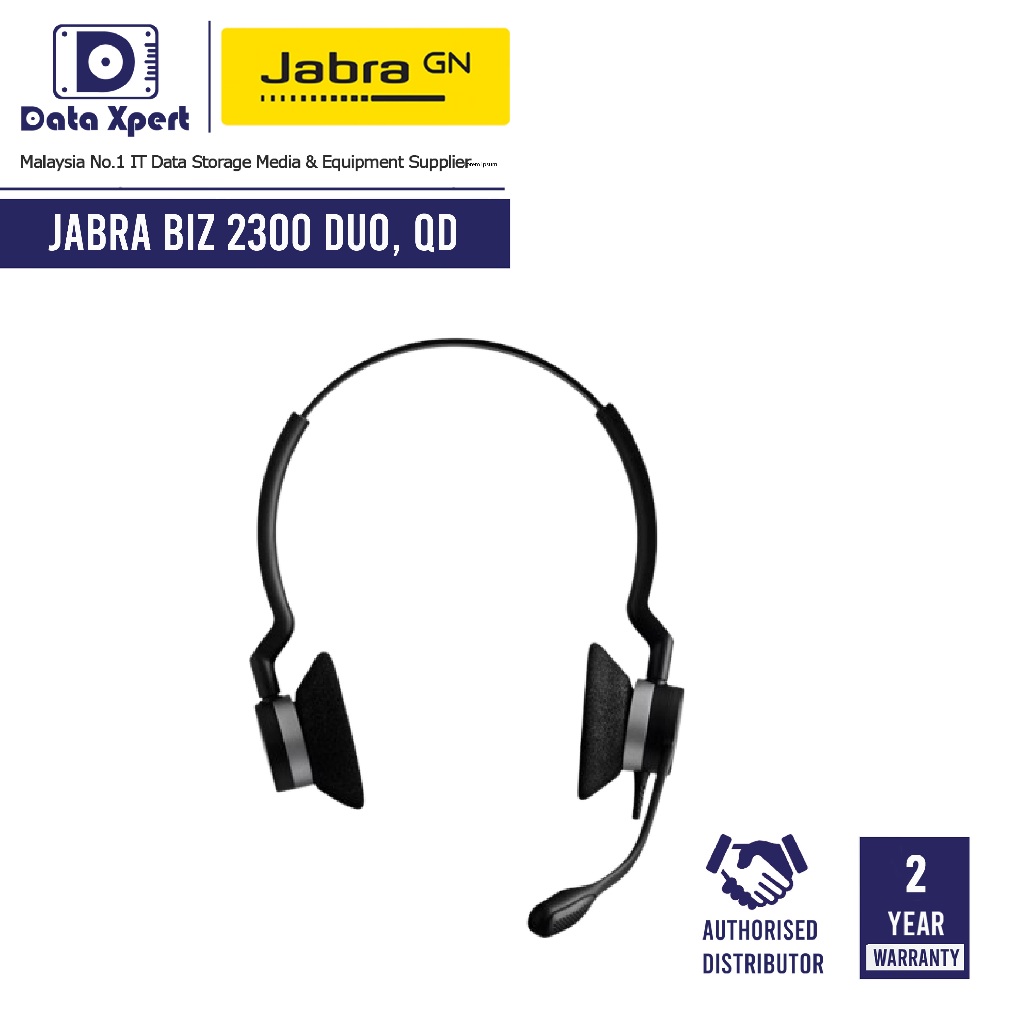 Jabra Biz 2300 Duo Professional Headset | Noise-Cancelling Mic | Wired ...