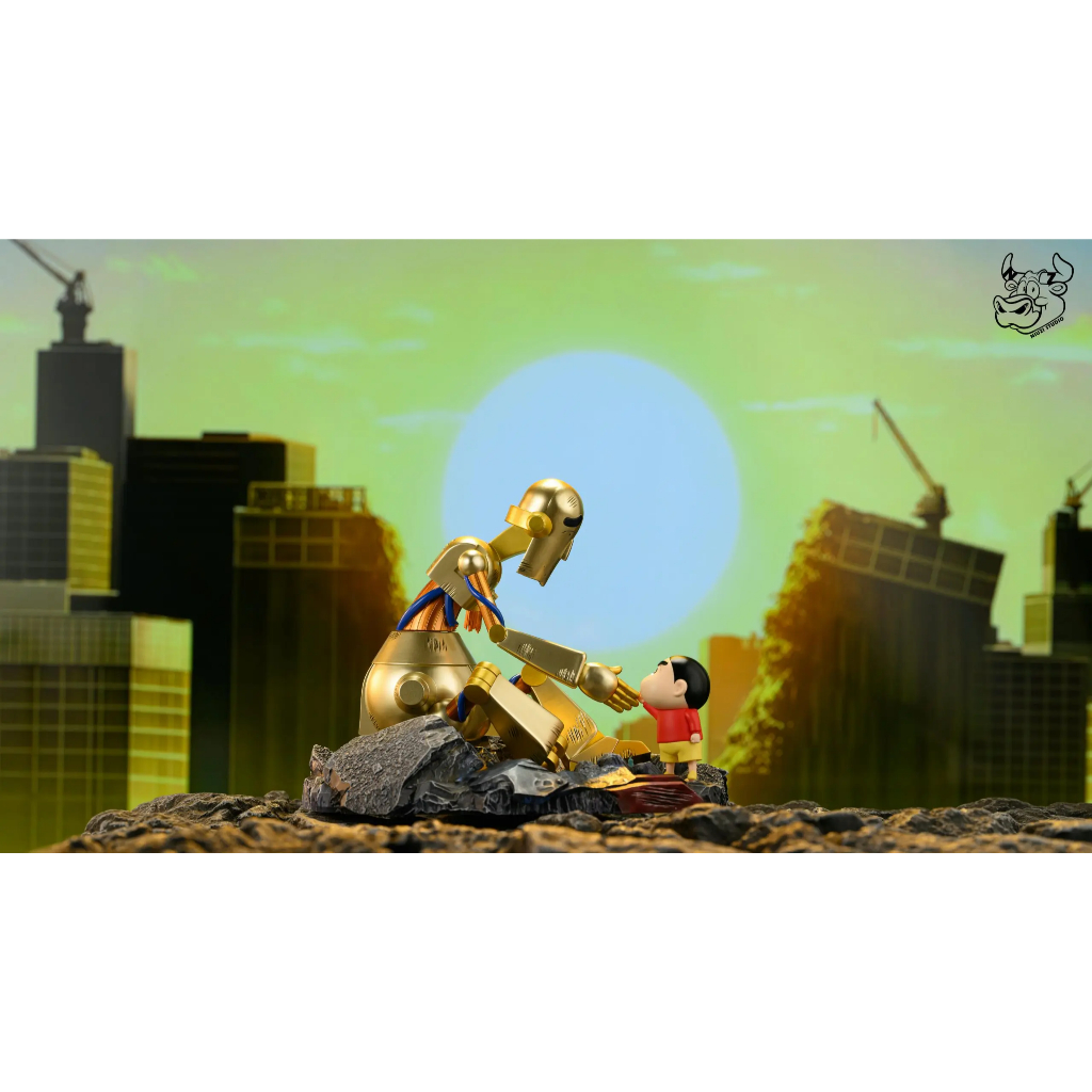 NIUZI Studio - Robo Dad and Shin-chan Crayon Shin-chan Resin Statue GK ...