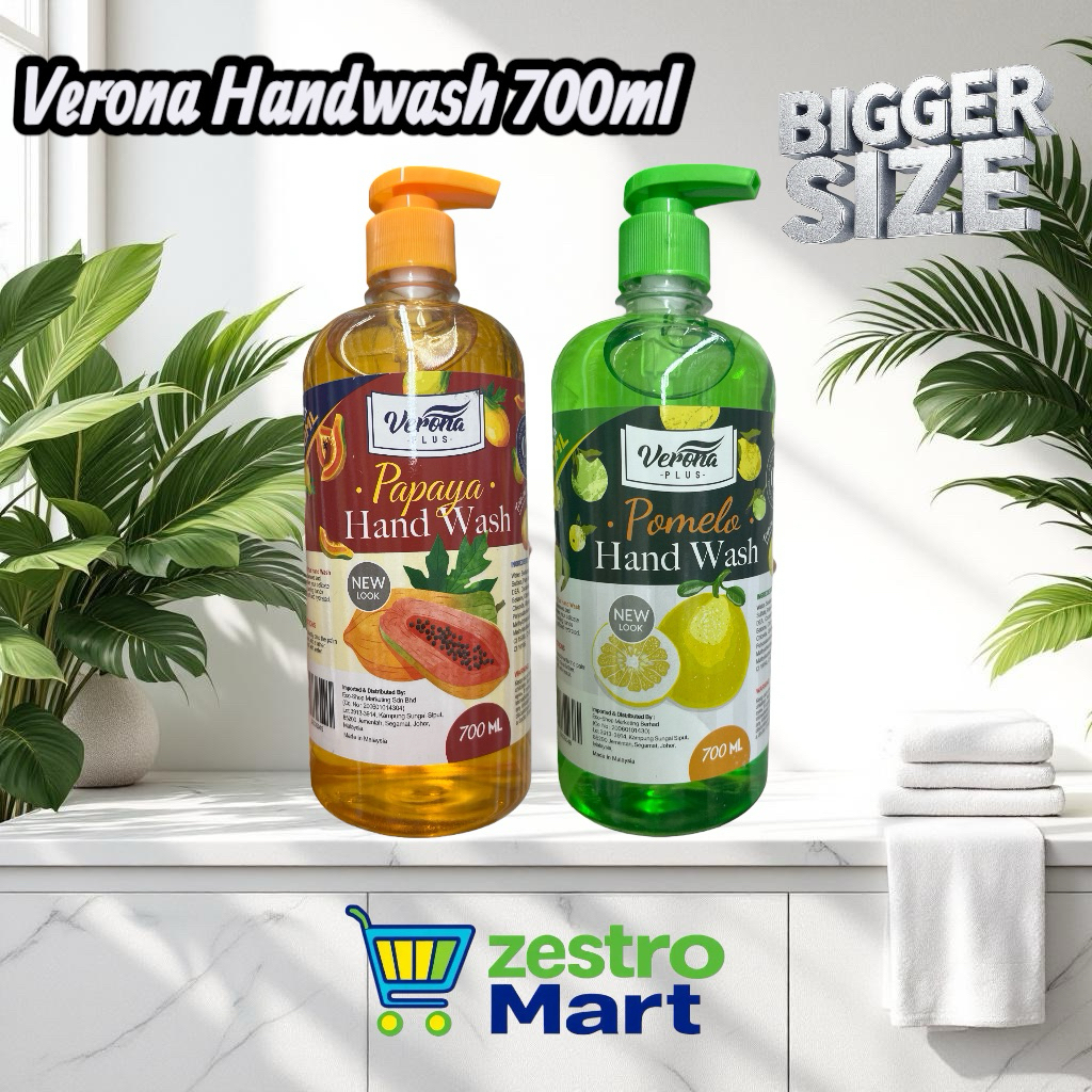 Verona Handwash 700ml – Sabun Cuci Tangan | Papaya & Pomelo Scent ...