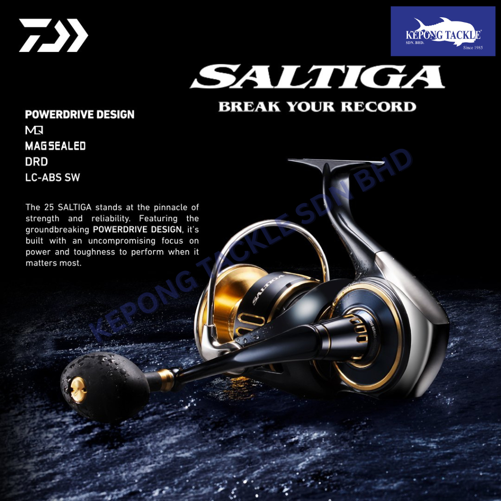 2025 DAIWA fishing reel SALTIGA 8000 10000 14000 18000 20000 Heavy Duty ...