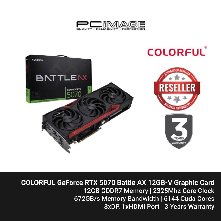 COLORFUL GeForce RTX 5070 BATTLE AX/GAMING 12GB-V GDDR7 Graphics Card ...