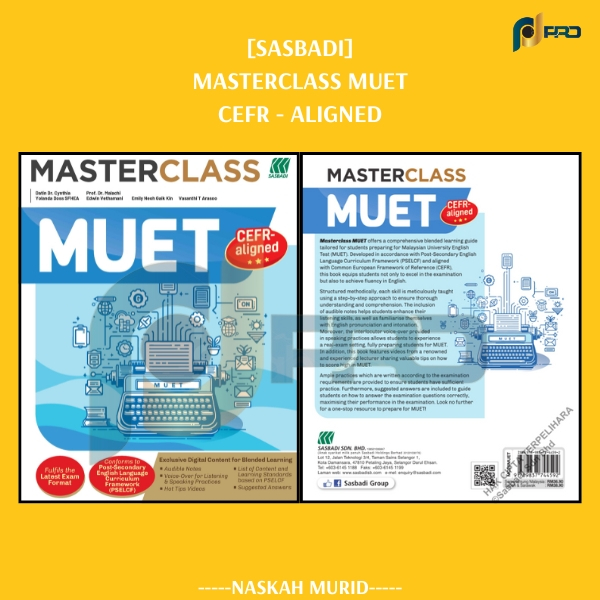 (DL) REFERENCE BOOK: MASTERCLASS MUET CEFR-ALIGNED (2025) | Shopee Malaysia