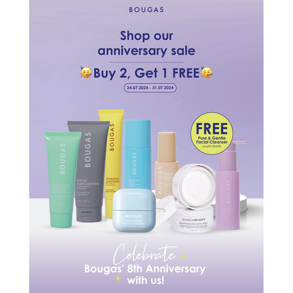 [FREE CLEANSER] BOUGAS BEAUTY FULL SET - BOUGAS ESSENTIAL (LOOSE ITEM ...