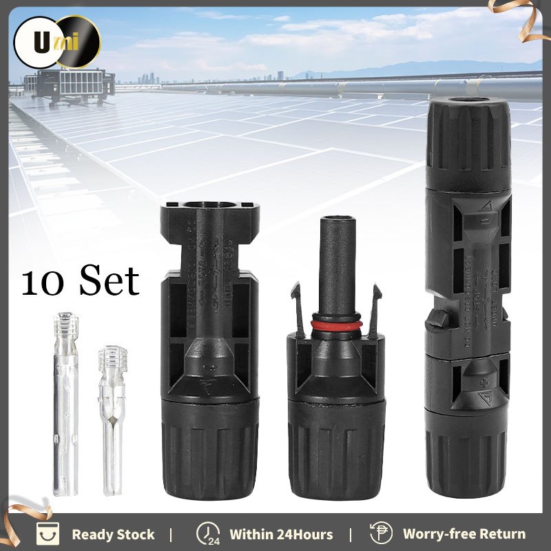 10Set MC4 Lamp Outdoor Waterproof Cable Connector Junction Box ...