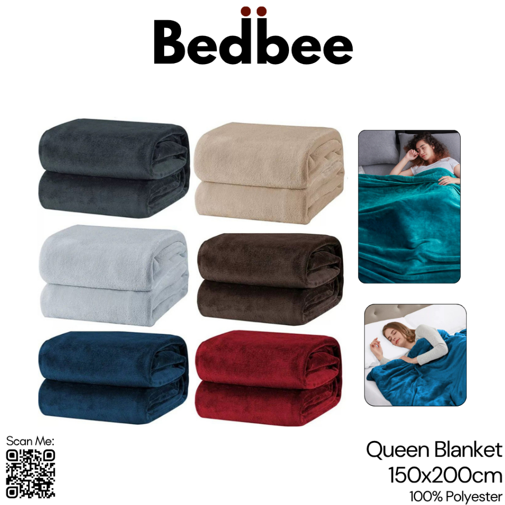 BEBBEE Selimut Baldu Gebu Soft Fleece Blanket Queen 150x200cm Super ...