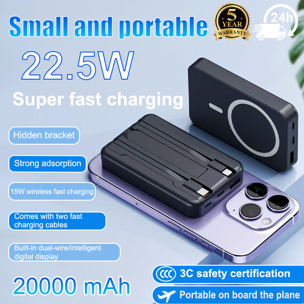 [Ready stock & 3C] Magnetic power bank with stand and magnetically ...