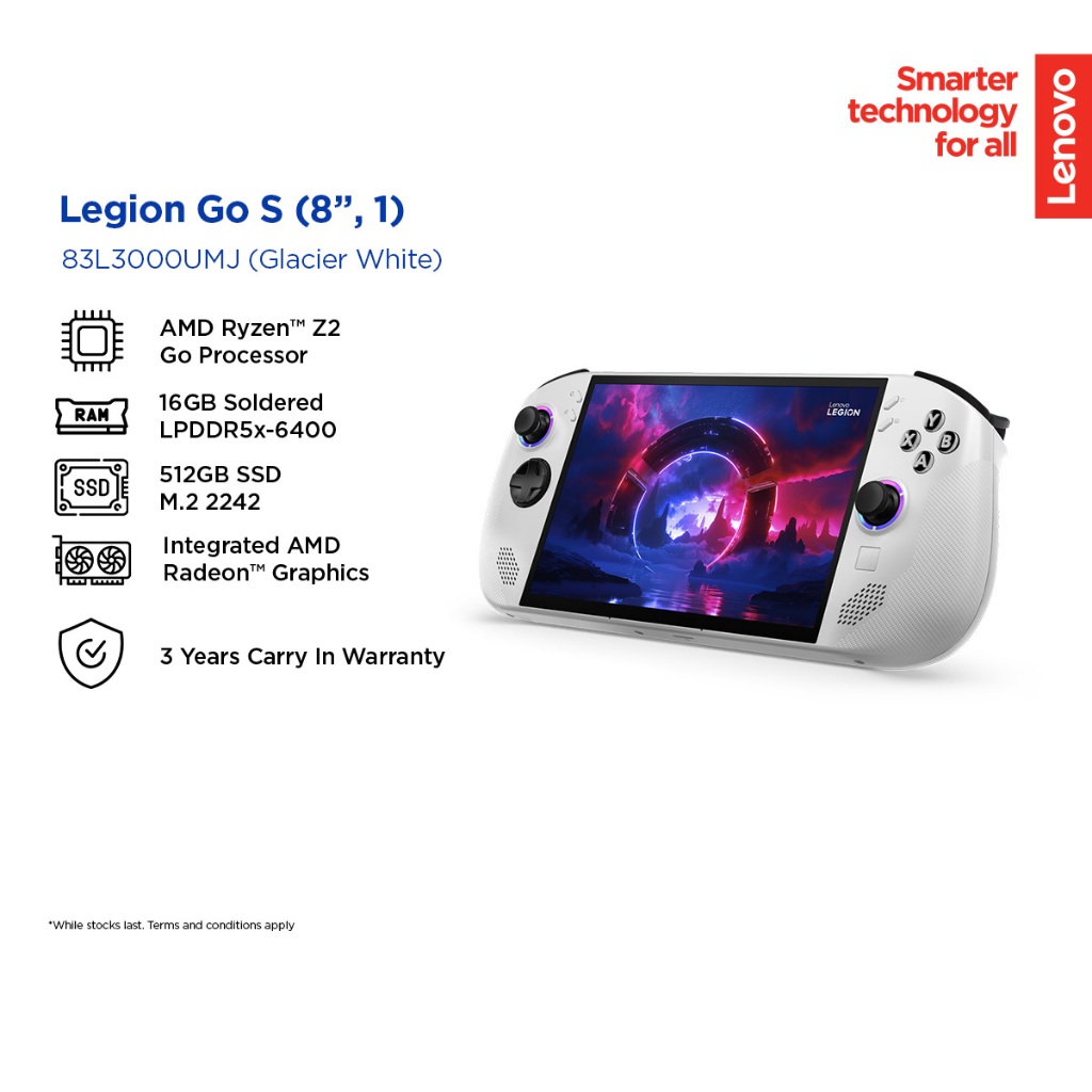 Lenovo Legion Go S (83L3000UMJ) Window Gaming Console | AMD Ryzen Z2 Go ...