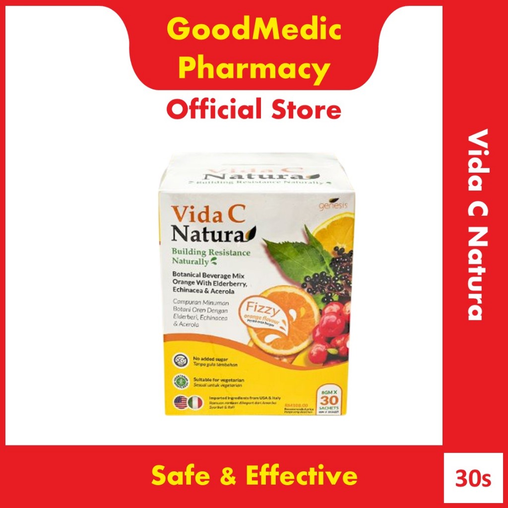 Vida C Natura 8g Sachet (30s) | Shopee Malaysia