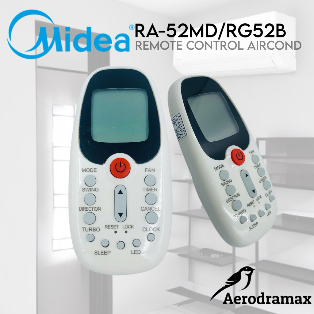 AIR CONDITIONER Remote Control For MIDEA RA-52MD/RG52B | Shopee Malaysia