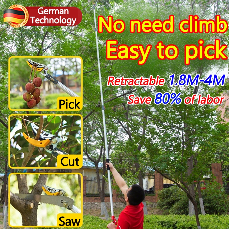 🔥Sturdy, sharp, and built for tallest tasks🔥 Fruit Picker Shears Saw 1 ...