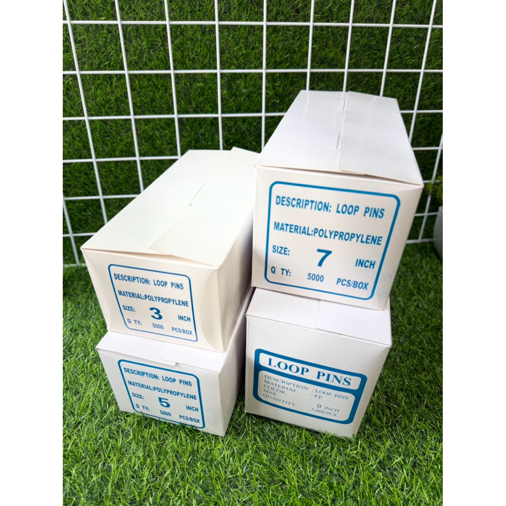 [500pcs/1000pcs]3'' 5'' 7'' 9'' Loop Pin Lock Plastic Loop Pins, Tagging Loop Fasteners ...