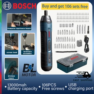 Bosch Mini Cordless Screwdriver Set 106 Pieces USB Cordless Drill ...