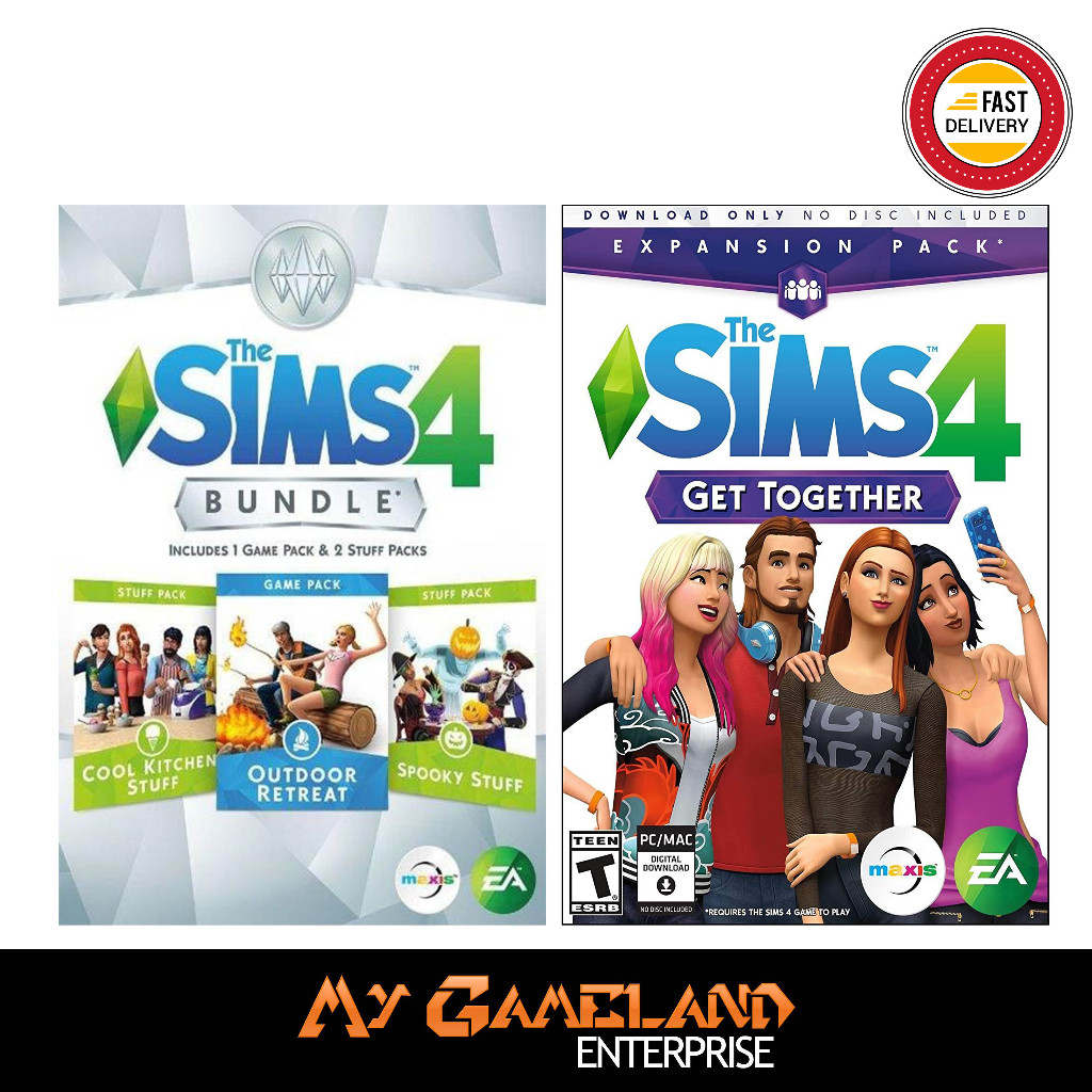PC The Sims 4 Bundle Pack 2 / Get Together (DLC)(Digital Code)(English ...
