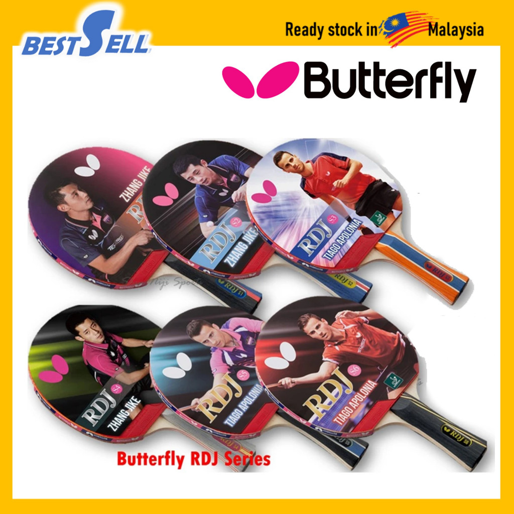 Butterfly Table Tennis Bat Ping Pong (RDJ S1, S2, S3 S4, S5, S6) 100% ...