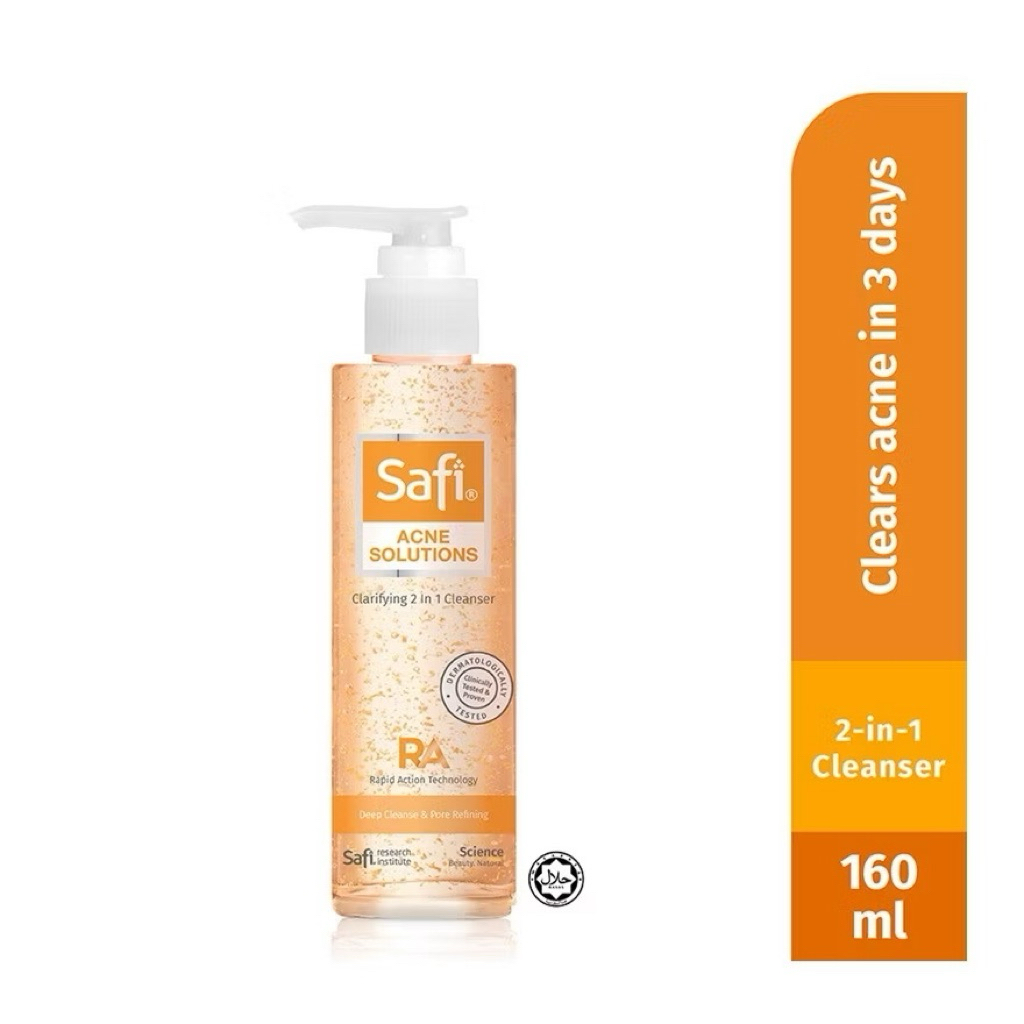 SAFI Acne Solution 2 In 1 Cleanser 160g | Shopee Malaysia