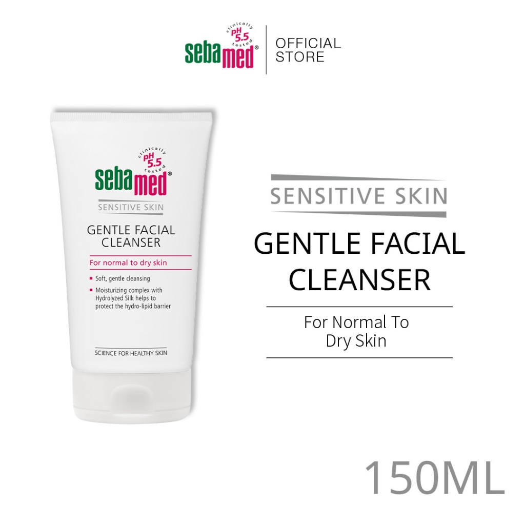 sebamed Sensitive Skin Gentle Facial Cleanser for Normal to Dry Skin ...
