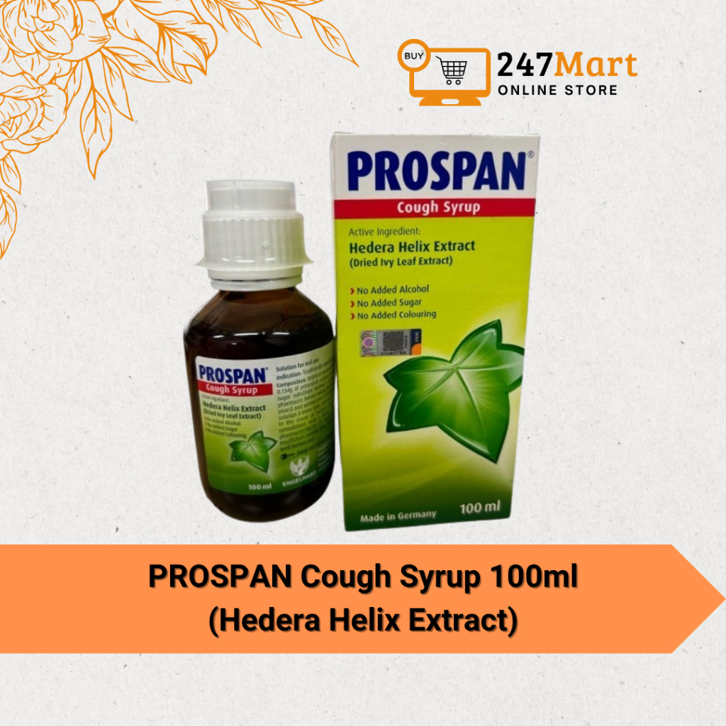 PROSPAN COUGH SYRUP 100ML (HEDERA HELIX EXTRACT) | Shopee Malaysia
