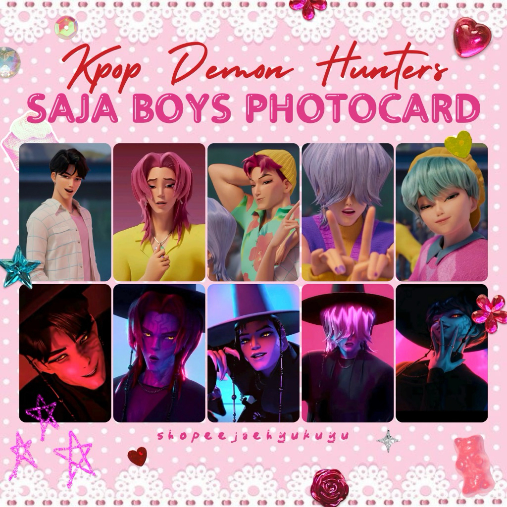 [NEW] KPop Demon Hunters Photocard Saja Boys Huntrix PC Jinu jinwoo ...