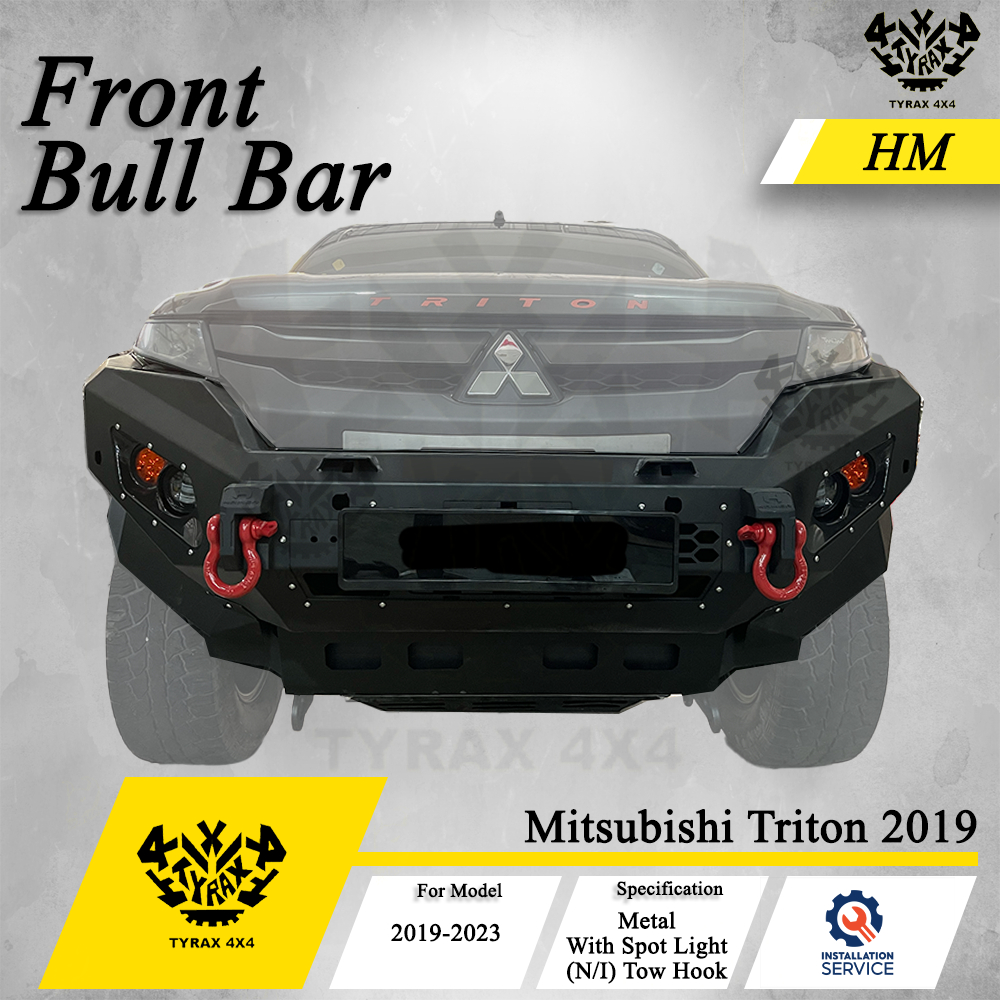 Mitsubishi Triton 2019-2023 Front Bull Bar Metal Front Bumper V1 Triton ...