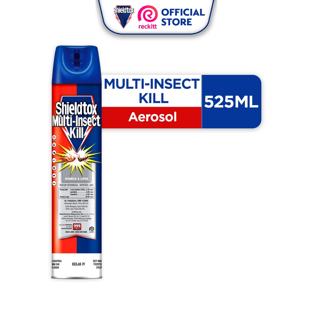 Shieldtox Multi-Insect Killer Spray Aerosol 525ml | Shopee Malaysia