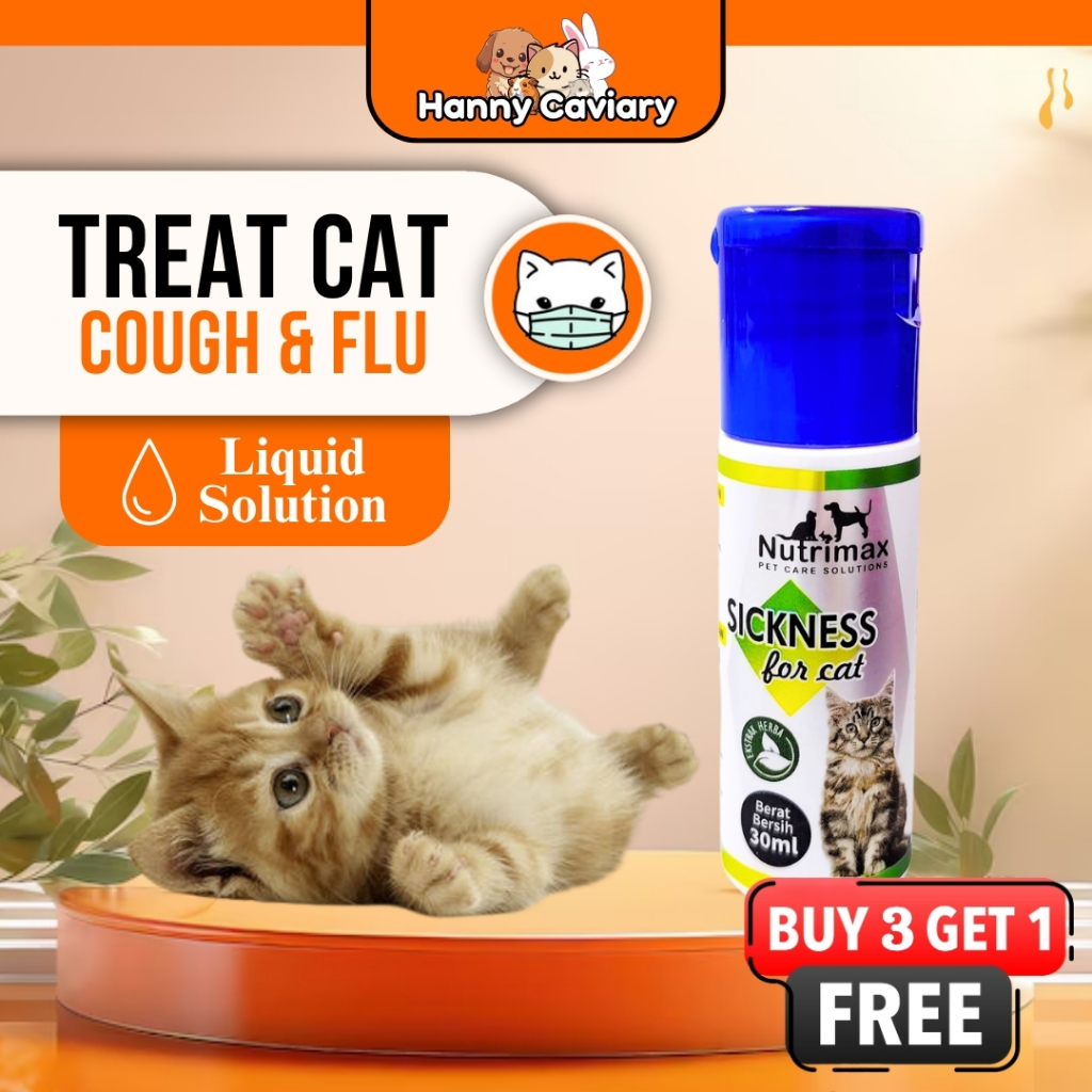 Nutrimax Sickness - Cough & Flu Treatment for Kitten & Cat (30ml) [Buy ...