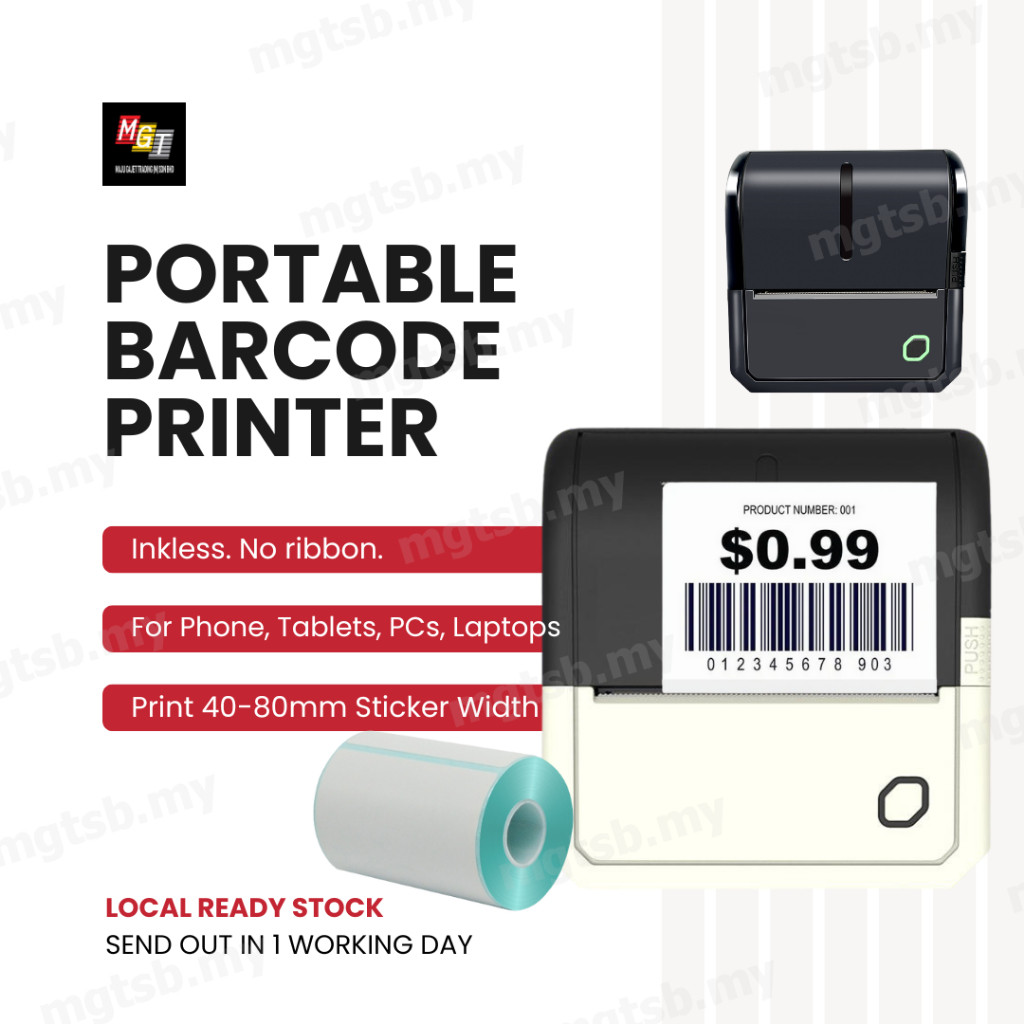 P80 Thermal Barcode Printer Label Sticker Maker Price Tag Printing ...