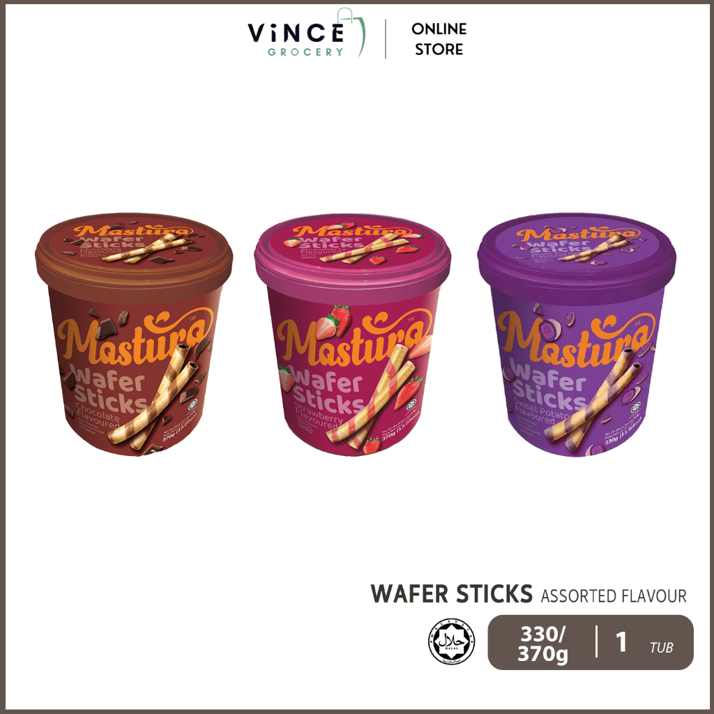 JULIE'S MASTURA Wafer Sticks (Chocolate / Strawberry) | 370G | Shopee ...