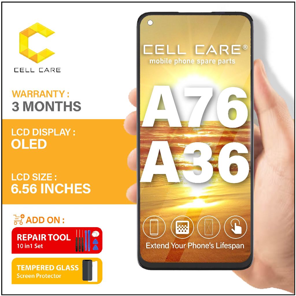 LCD For OPPO A76 CPH2375 / A36 (With Touch Screen Display) | Shopee ...