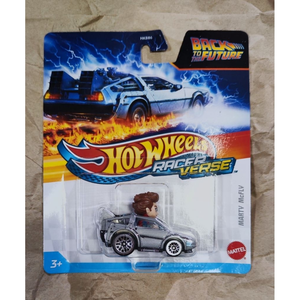 Kereta Mainan Hot Wheels Racer Verse Back to the future | Shopee Malaysia