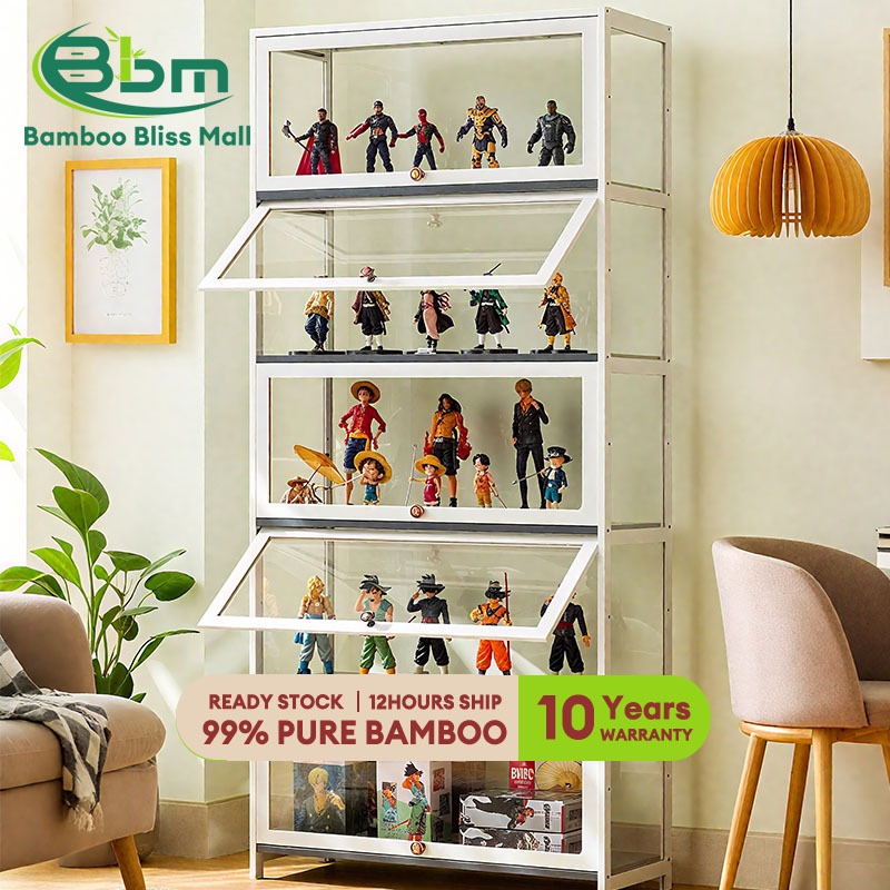 BBM Display Cabinet Storage Cabinet Transparent Glass Acrylic Model Toy ...