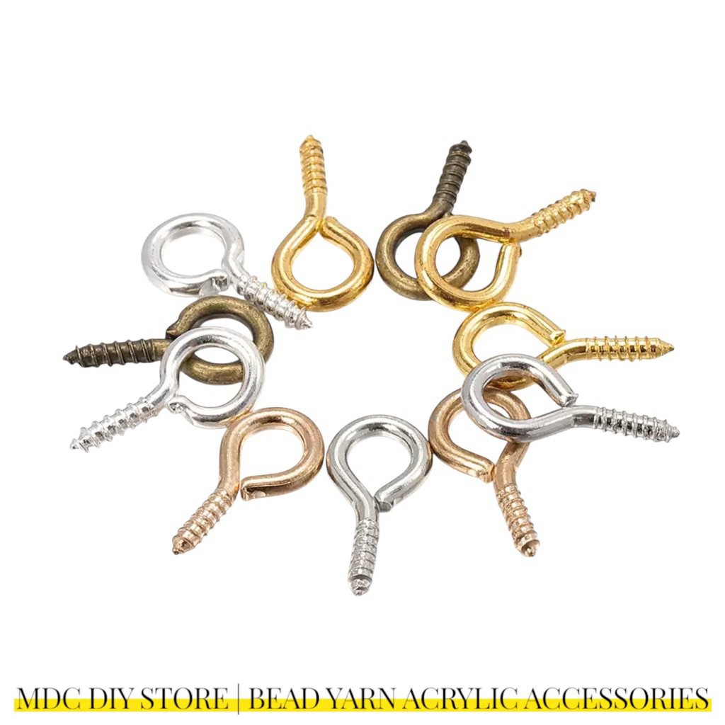 Hook Eyelets Screw Hook Eyelets Claps 🇲🇾Malaysia Shop.For Beading Diy ...