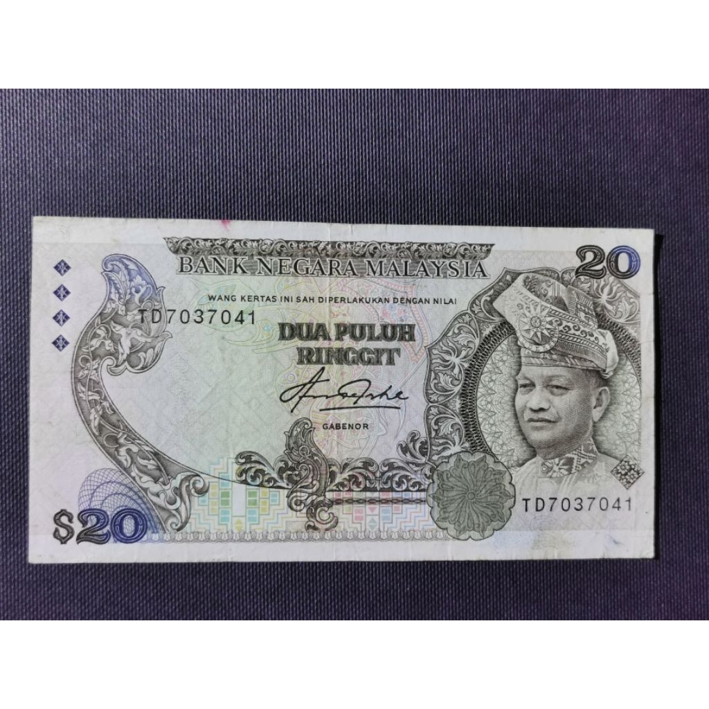 Malaysia RM20 || 5th Series || Most Beautiful Signature || TD7037041 ...