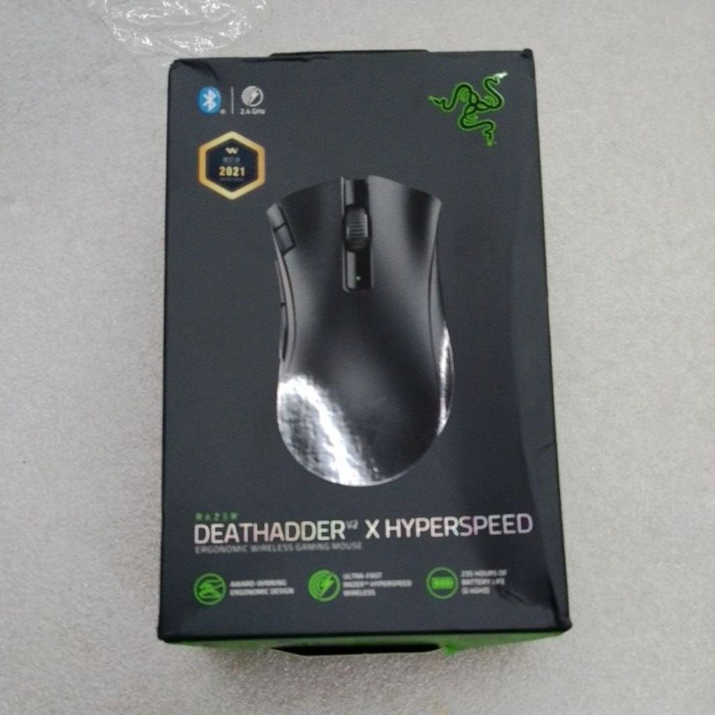 DEATHADDER V2 XHYPERSPEED Wireless Gaming Mouse 2.4GHz Bluetooth Black ...