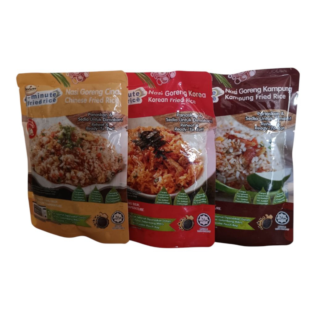 BENTOREE Fried Rice Nasi Goreng Cina / Kampung / Korea Ready To Eat ...