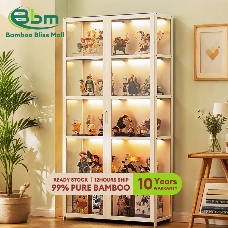 BBM Bamboo Display Cabinet Storage Cabinet Model Toy Almari Kaca ...