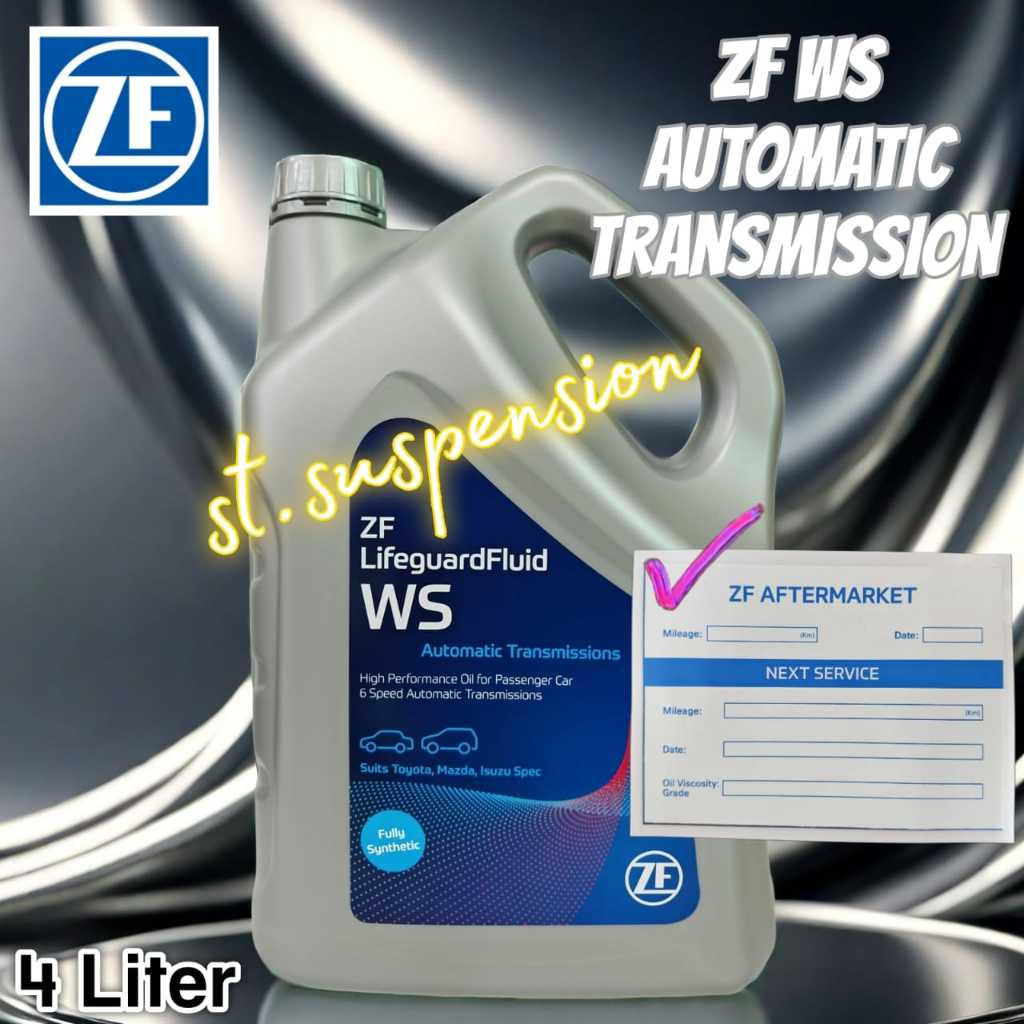 ZF WS (4 Liter) Lifeguard Auto Transmission Fluid ATF WS Auto Gear Oil ...