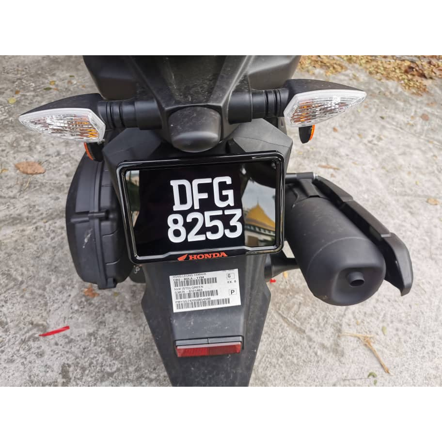 Motor crome Chrome Number plate bingkai chrome casing number plate ...