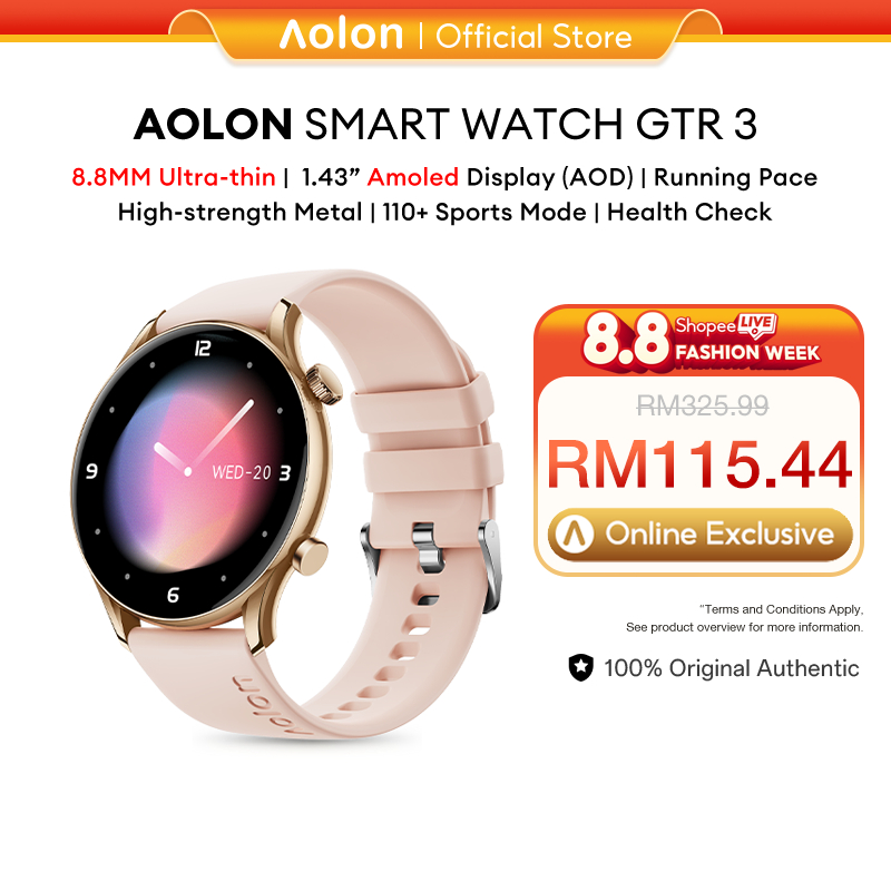 Aolon GTR 3 Smart Watch Women 1.43“ AMOLED Display DIY Watch Face 100 ...