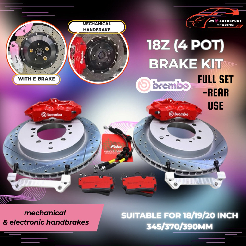 Brembo Caliper 18z 4 big pot Rear use Full Set Brake Kit | Shopee Malaysia