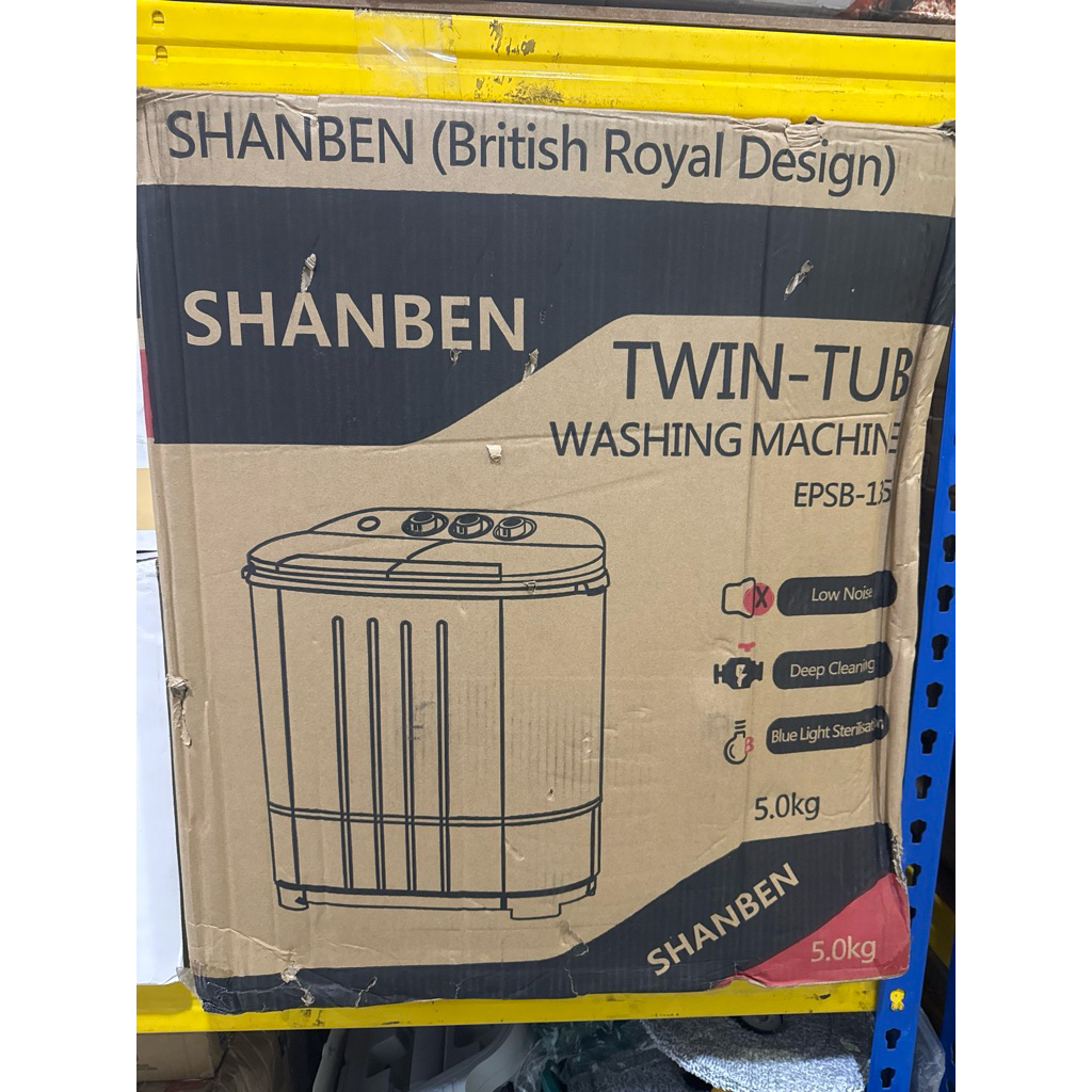 SHANBEN TWIN TUB WASHING MACHINE EPSB-135 5kg(British royal design ...