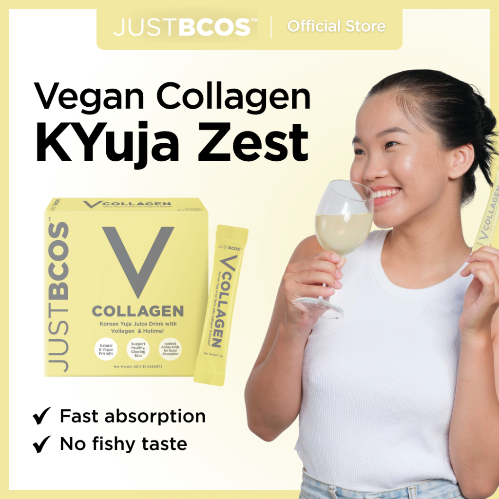 JUSTBCOS Vcollagen Korean Yuja Juice with Vollagen® & Holimel® (30's ...