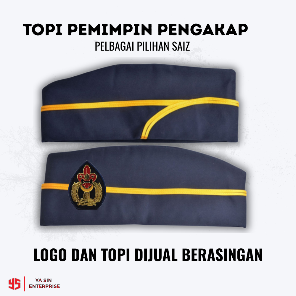 TOPI PENGAKAP PEMIMPIN- KADET PENGAKAP-LOGO DAN TOPI BERASINGAN ...