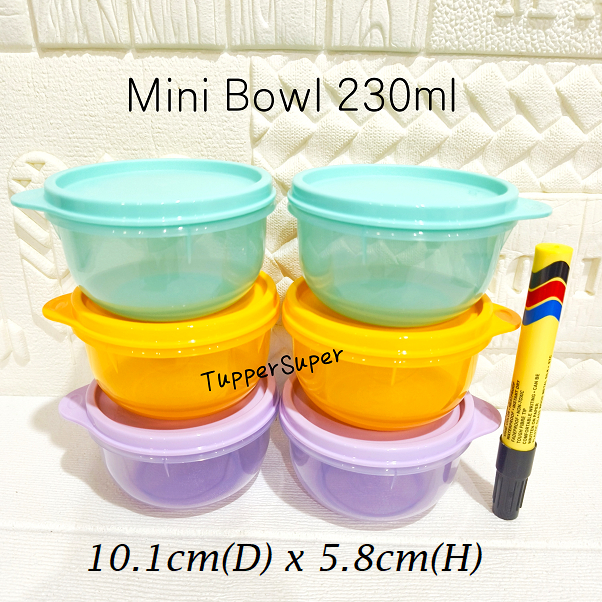*2pcs/3pcs/6pcs*Tupperware mini bowls bowl 230ml Tiny Treats snacks Tit ...