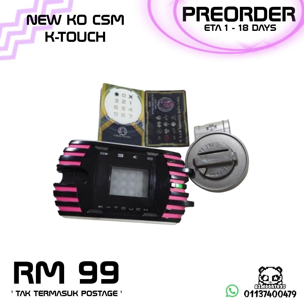 PREORDER NEW KO CSM K-Touch Ktouch K Touch Complete Form Kamen Rider ...