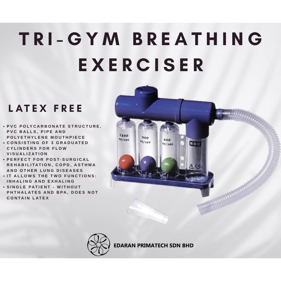 Tri-Gym Incentivator System Respiratory Exercises | Shopee Malaysia
