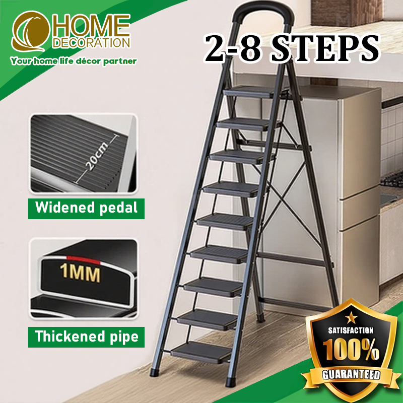 Tangga Lipat 2-8 Step Ladder Foldable Heavy Duty Household Indoor ...