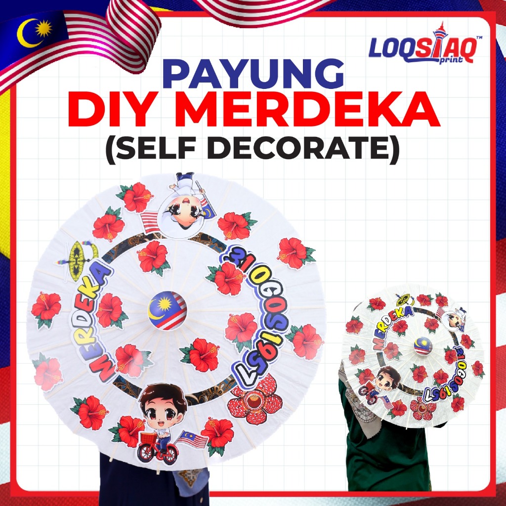 Payung DIY Merdeka Self Deocrate Aksesori Merdeka Sambutan Hari ...