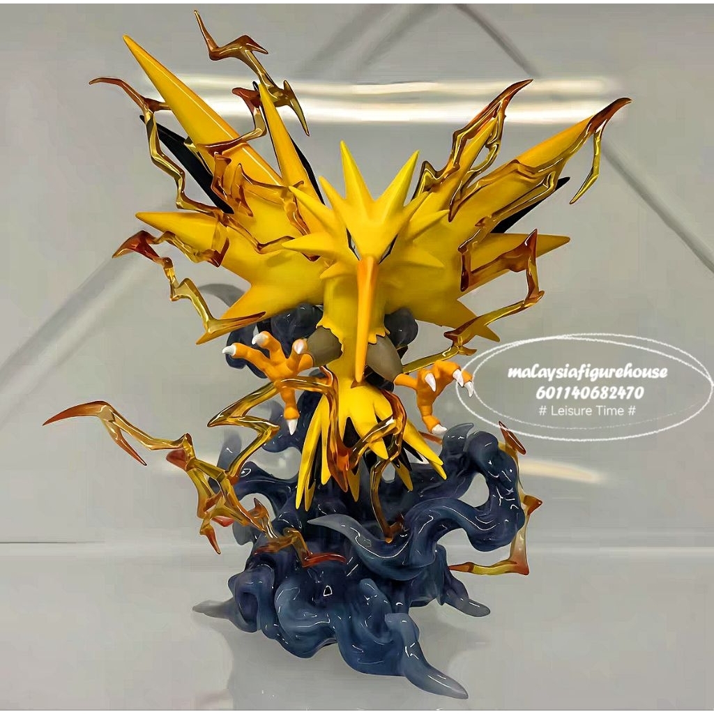 🔥READY STOCK🔥POKEMON ZAPDOS LIGHTING BIRD PIKACHU COPY RESIN ACTION ...