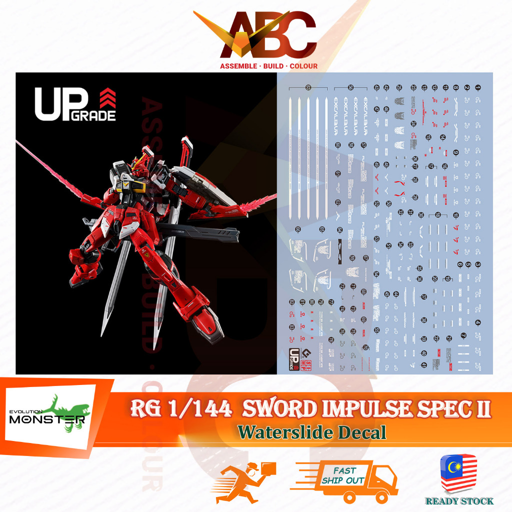 (Evo Monster) Waterslide Decal - RG 1/144 Sword Impulse Spec II (Fluo ...